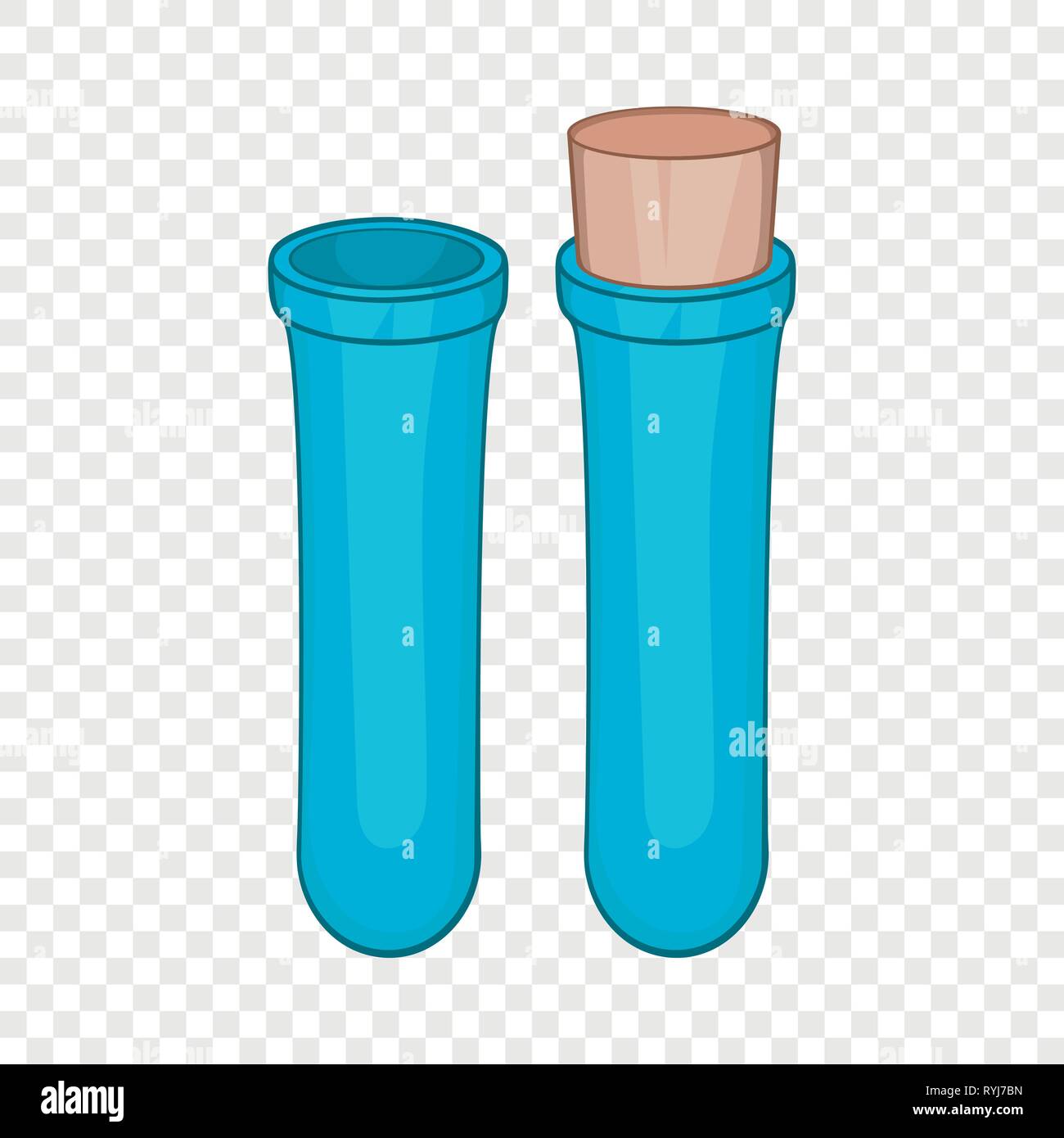 Blue substance in test tube Stock Vector Images - Alamy