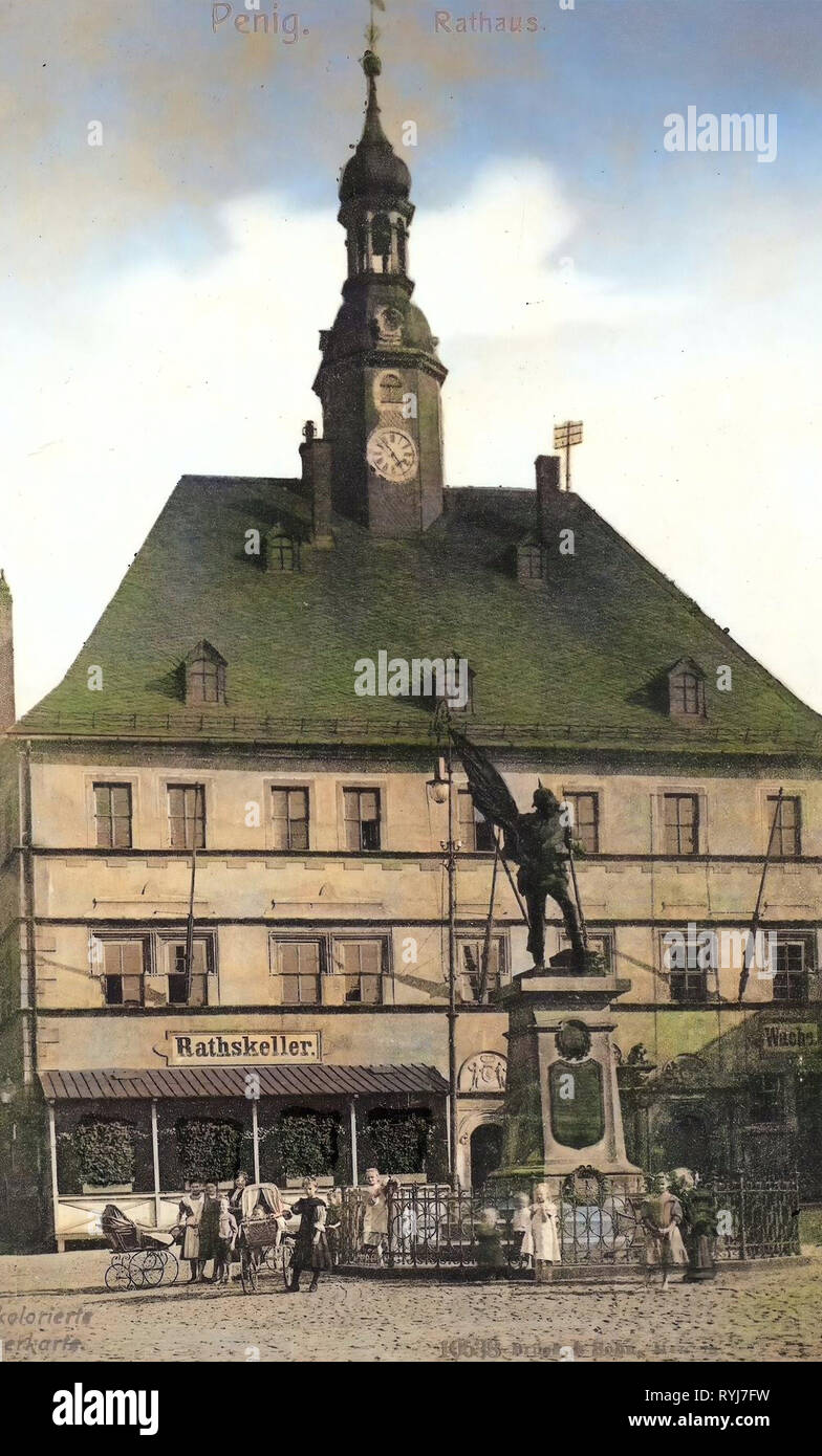 War memorials in Saxony, Rathaus Penig, 1908, Landkreis Mittelsachsen ...