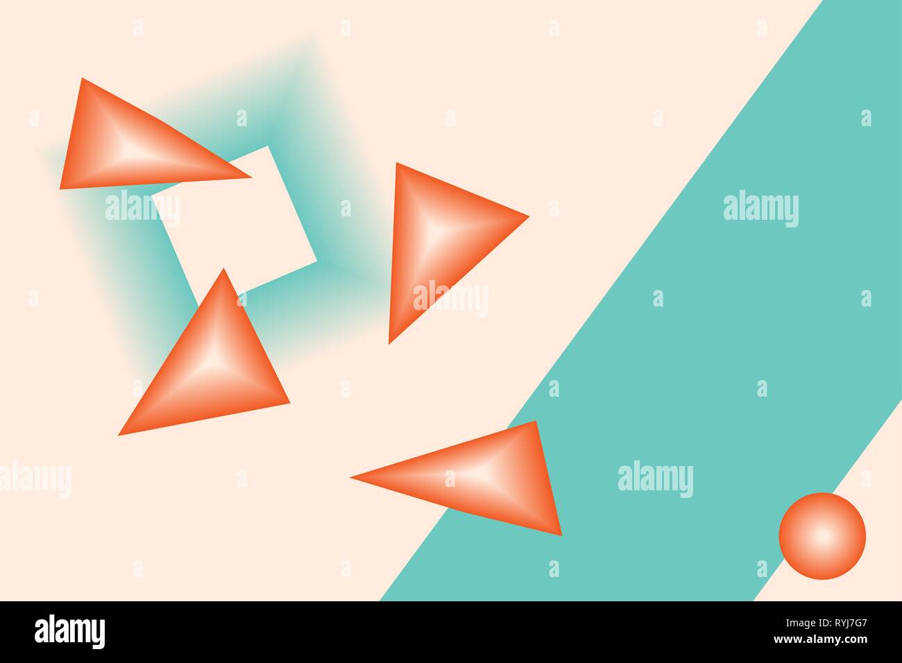 Easy abstract style with gradients and line on light background Stock ...