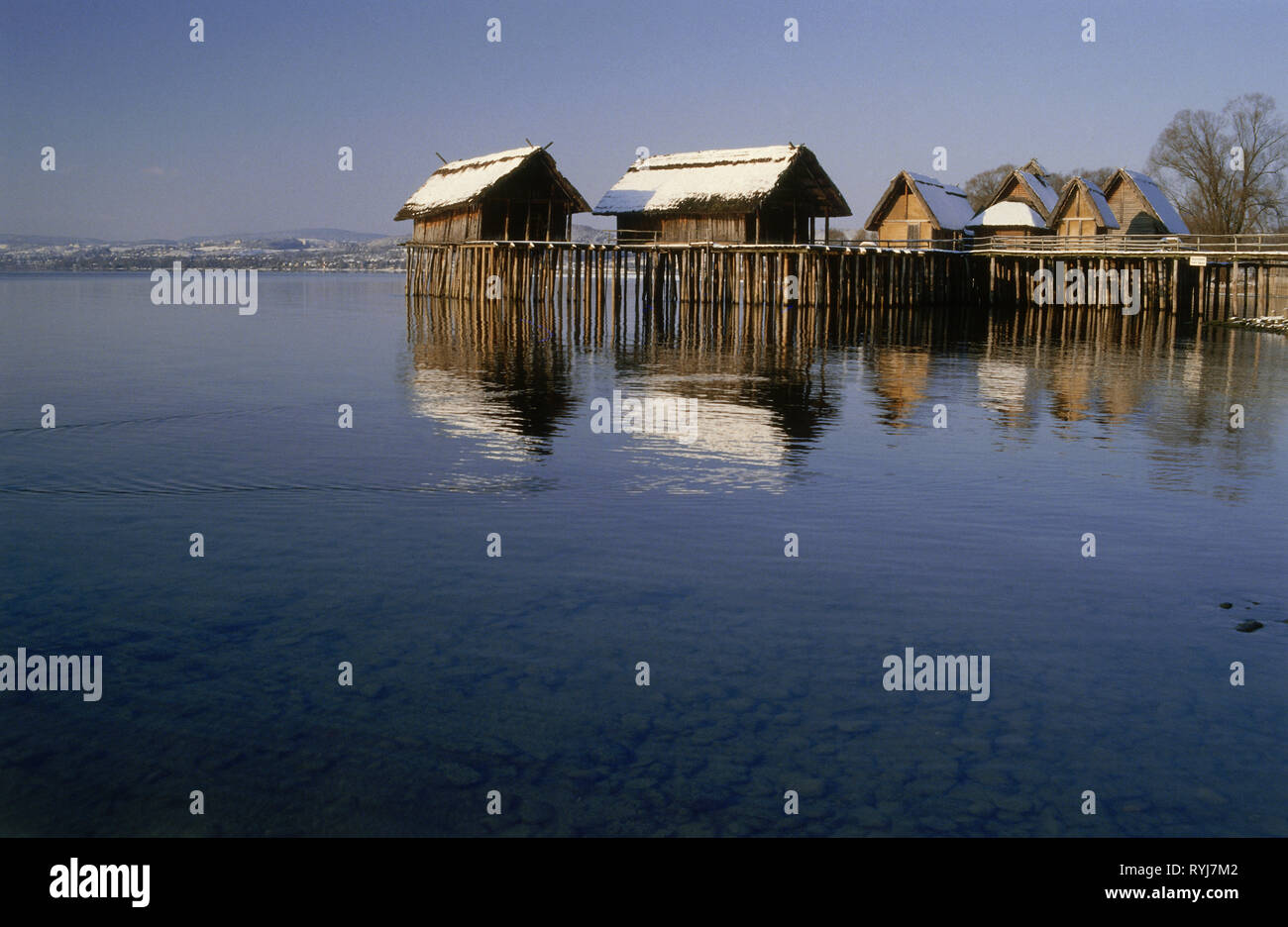 prehistory, architecture, stilt houses in the Lake Constance ...