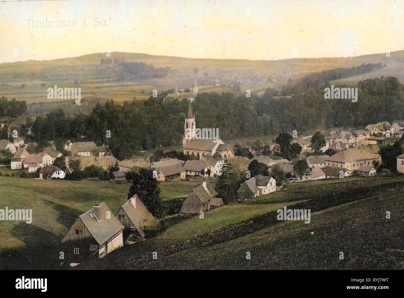 Churches in Neuhausen/Erzgeb., Buildings in Neuhausen/Erzgeb., 1909 ...