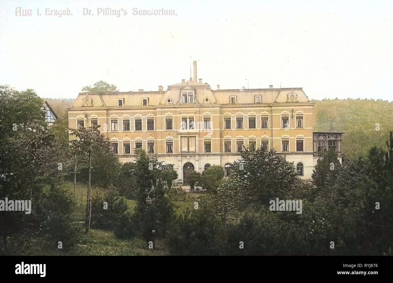 Spa buildings in Saxony, 1909, Erzgebirgskreis, Hartha, Dr. Pillings ...