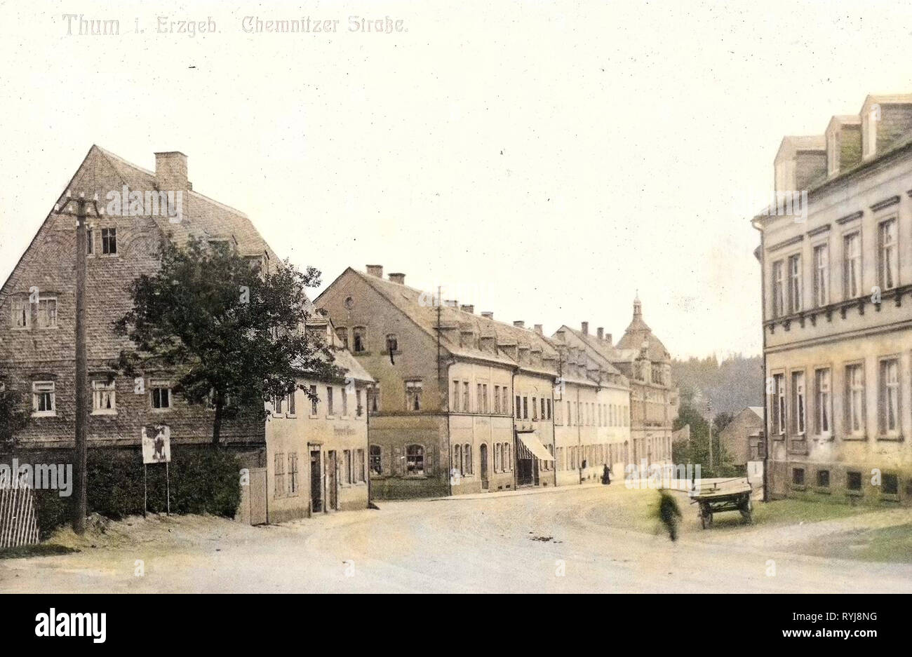 Buildings in Erzgebirgskreis, Thum, 1910, Erzgebirgskreis, Chemnitzer ...