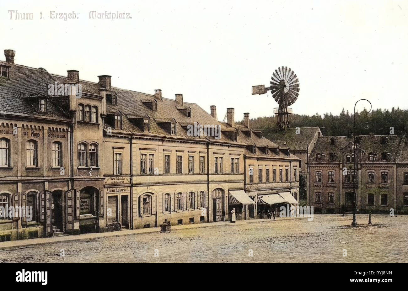 Wind turbines in Saxony, Market squares in Saxony, Buildings in ...