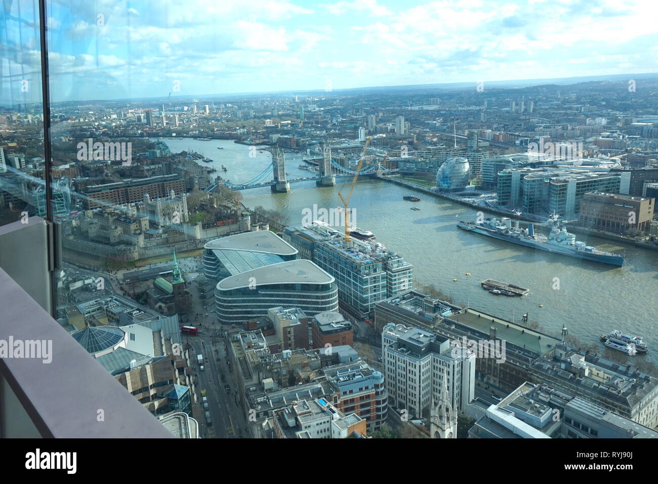 Panoramic view of London from Sky Garden Stock Photo - Alamy