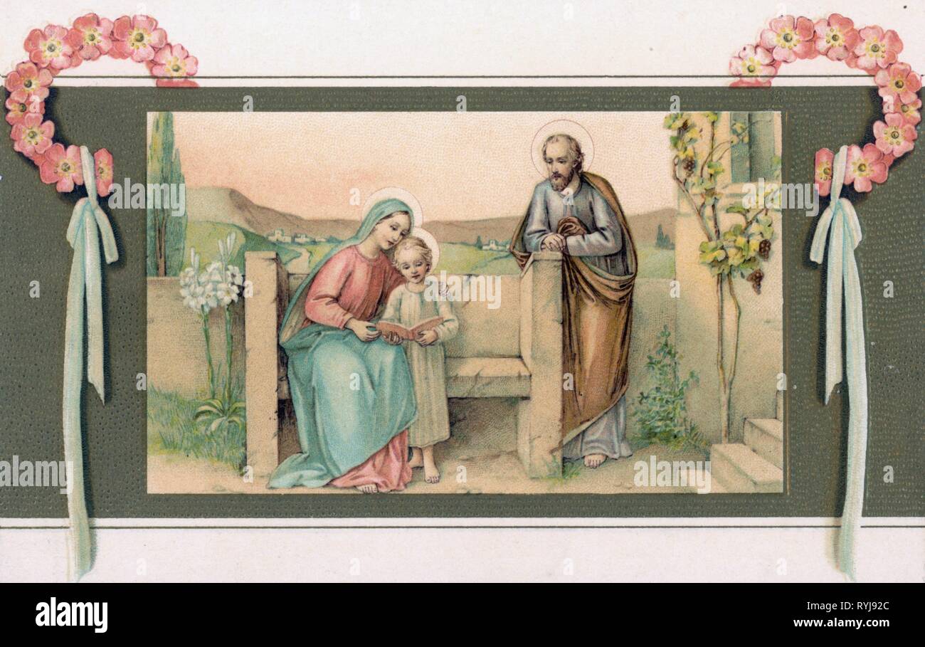 Holy family jesus reading hi-res stock photography and images - Alamy