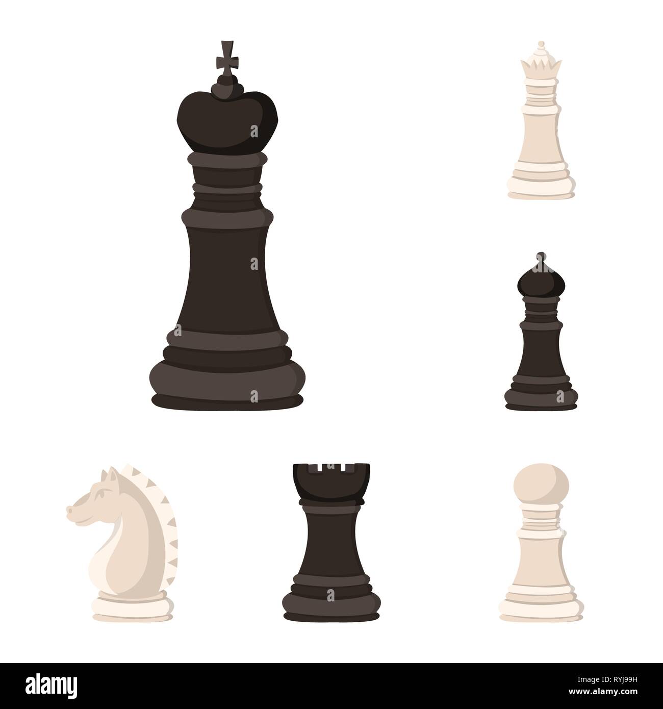 Tower chess piece cartoon illustration hi-res stock photography and ...