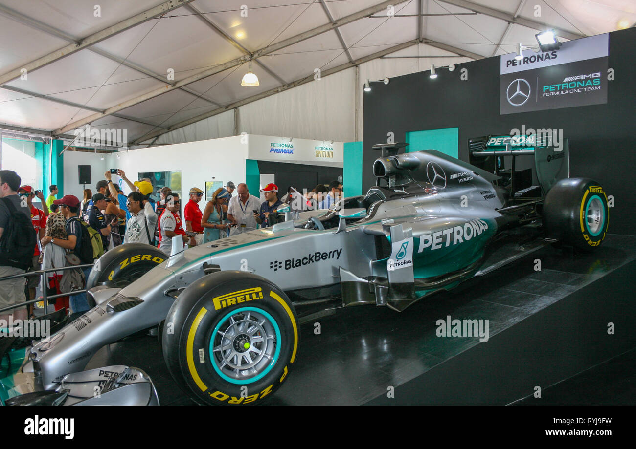 Formula One (F1) championship 2015, Sepang Circuit, Kuala Lumpur ...
