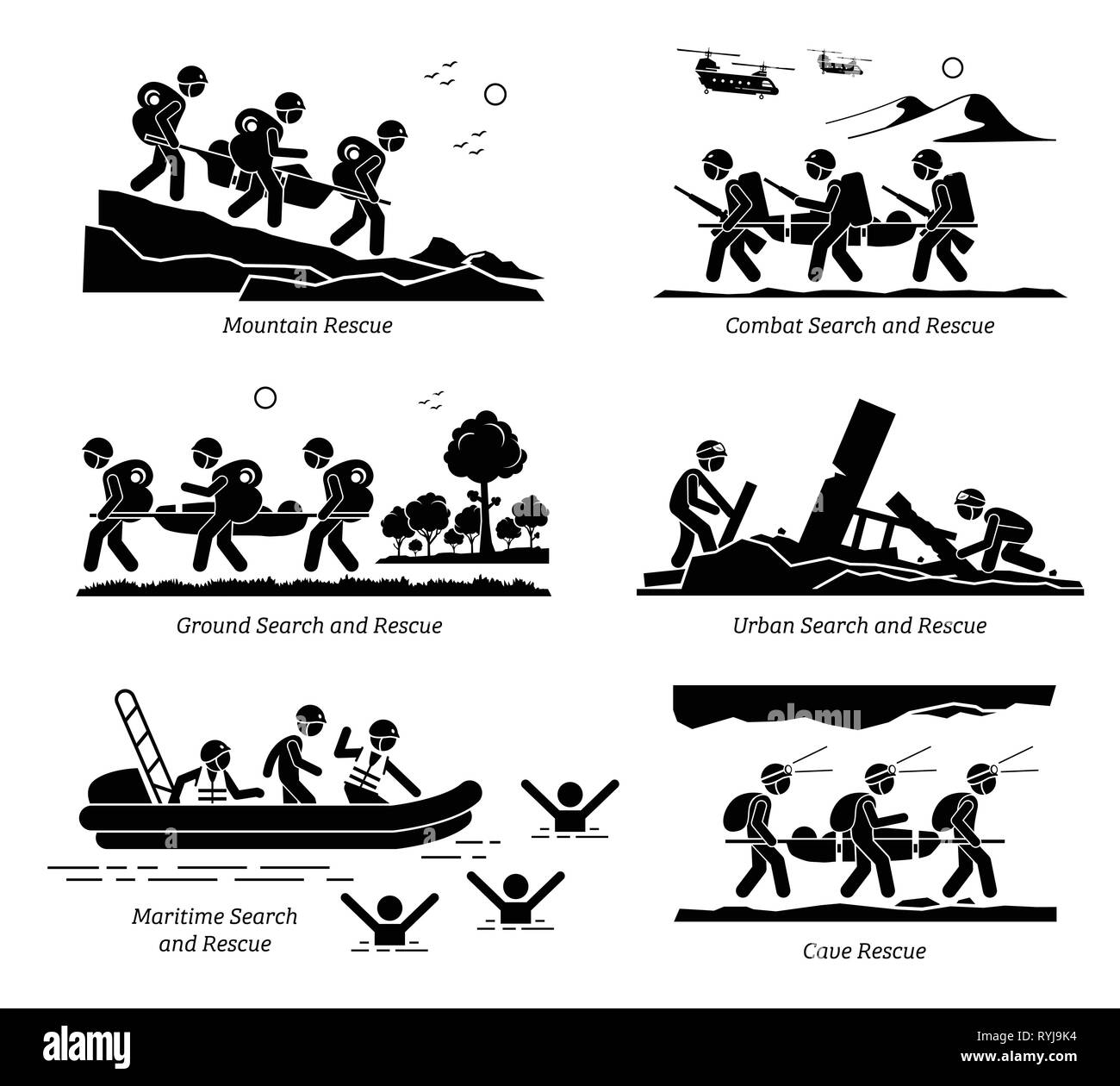 Sar search and rescue Stock Vector Images - Alamy