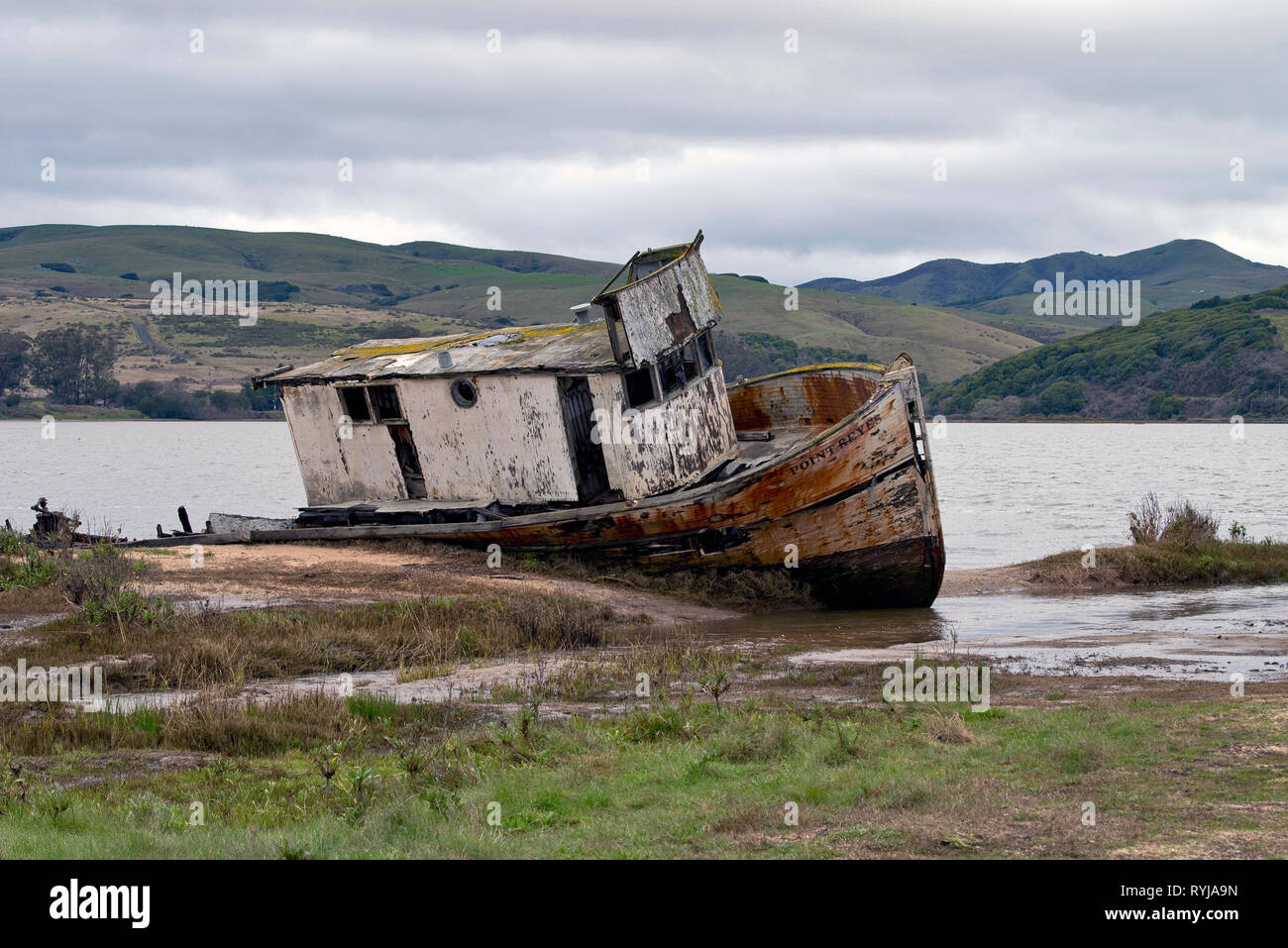 Point Reyes shipwreck Stock Photo - Alamy