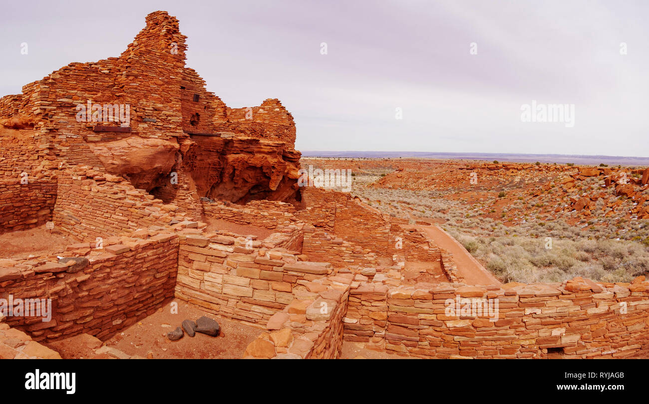Wupatki Ruin, Wupatki National Monument, Arizona Stock Photo - Alamy