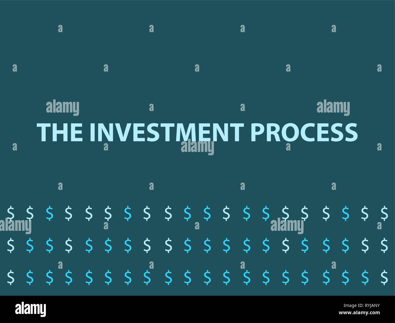 Conceptual Business Vector Illustration with the Words The Investment ...