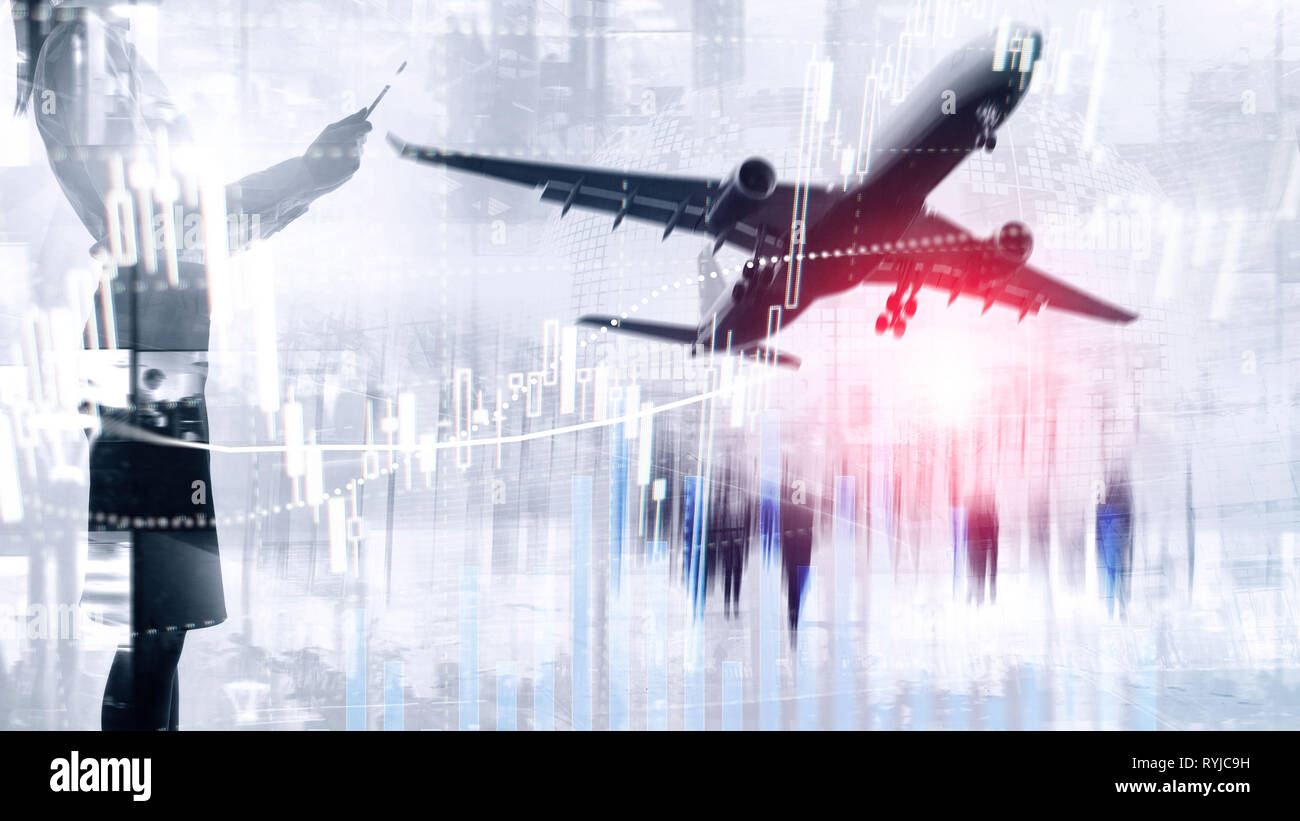 Forex trading, Financial market, Investment concept on business center ...