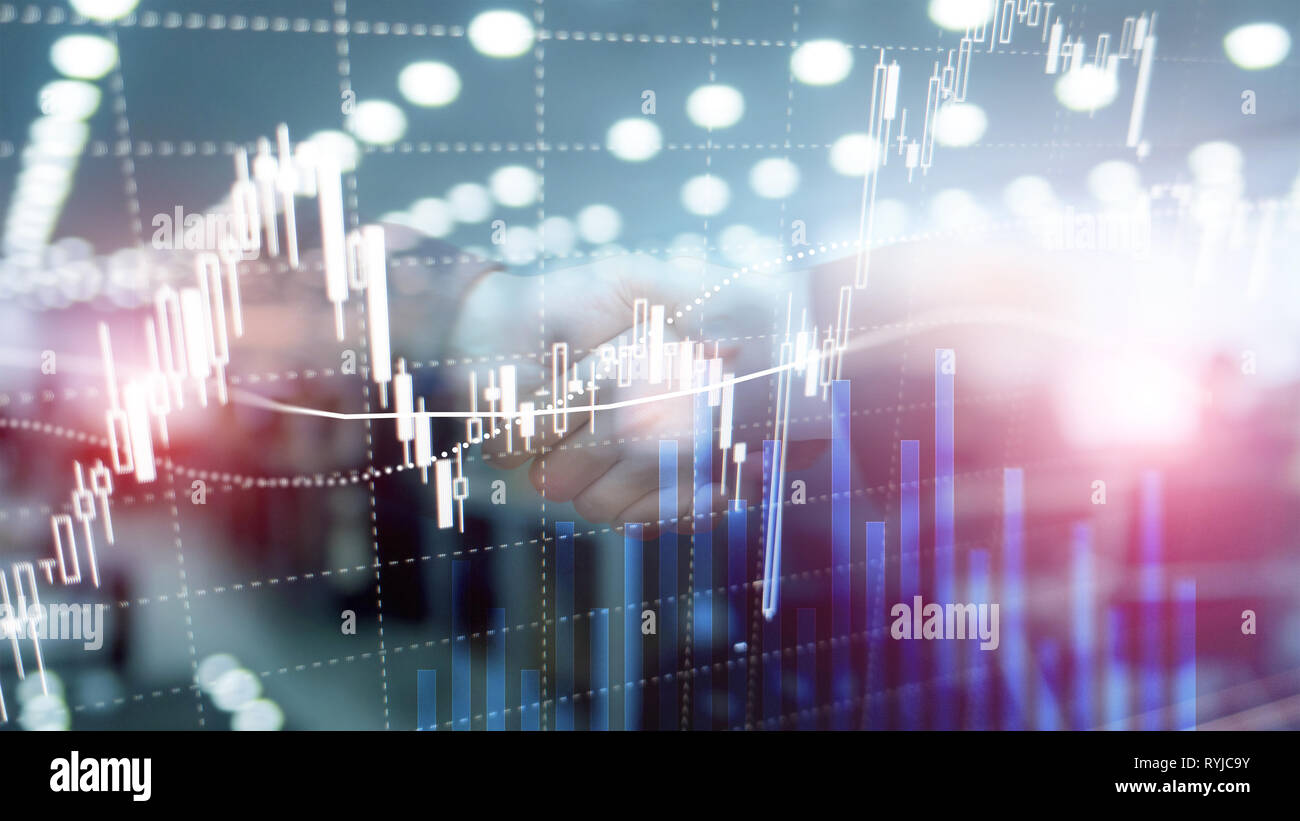 Forex trading, Financial market, Investment concept on business center ...