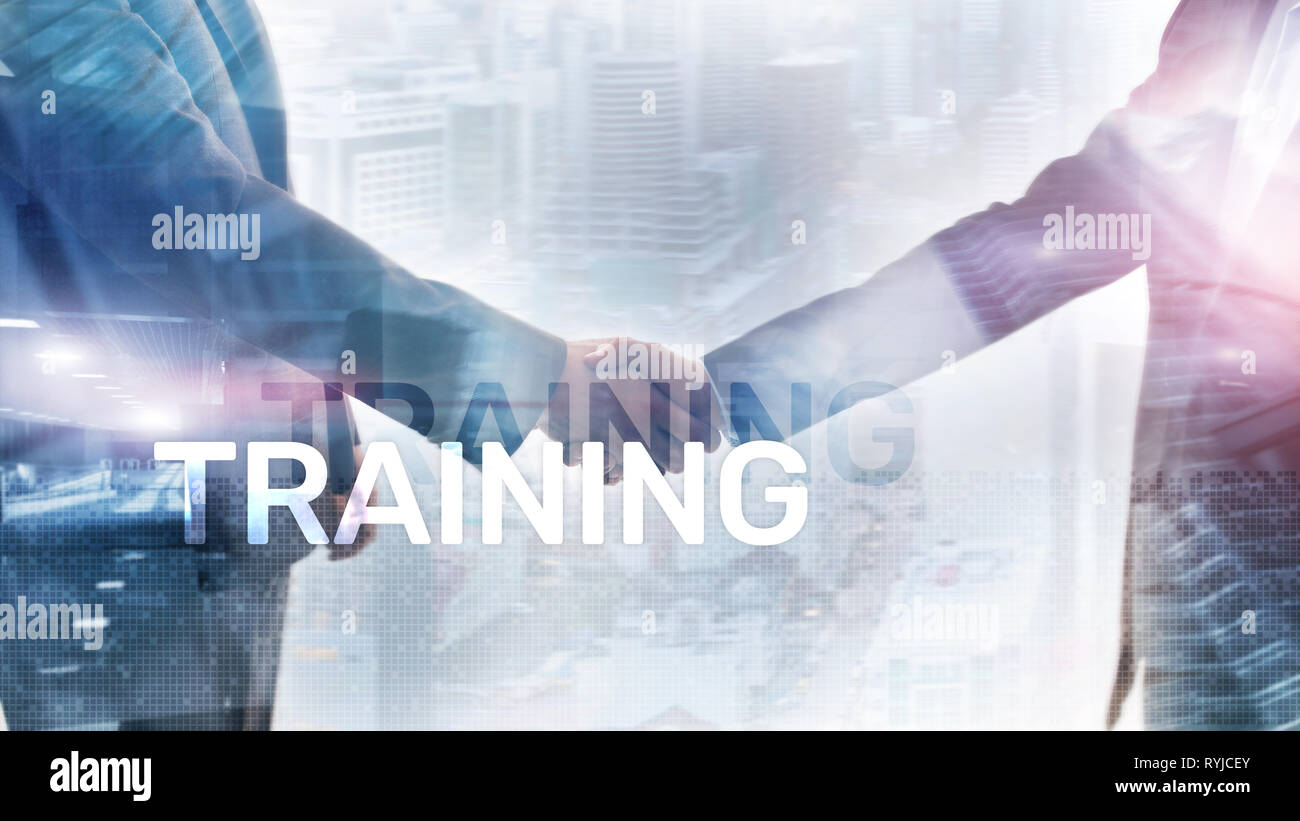 Business training concept. Training Webinar E-learning. Financial ...