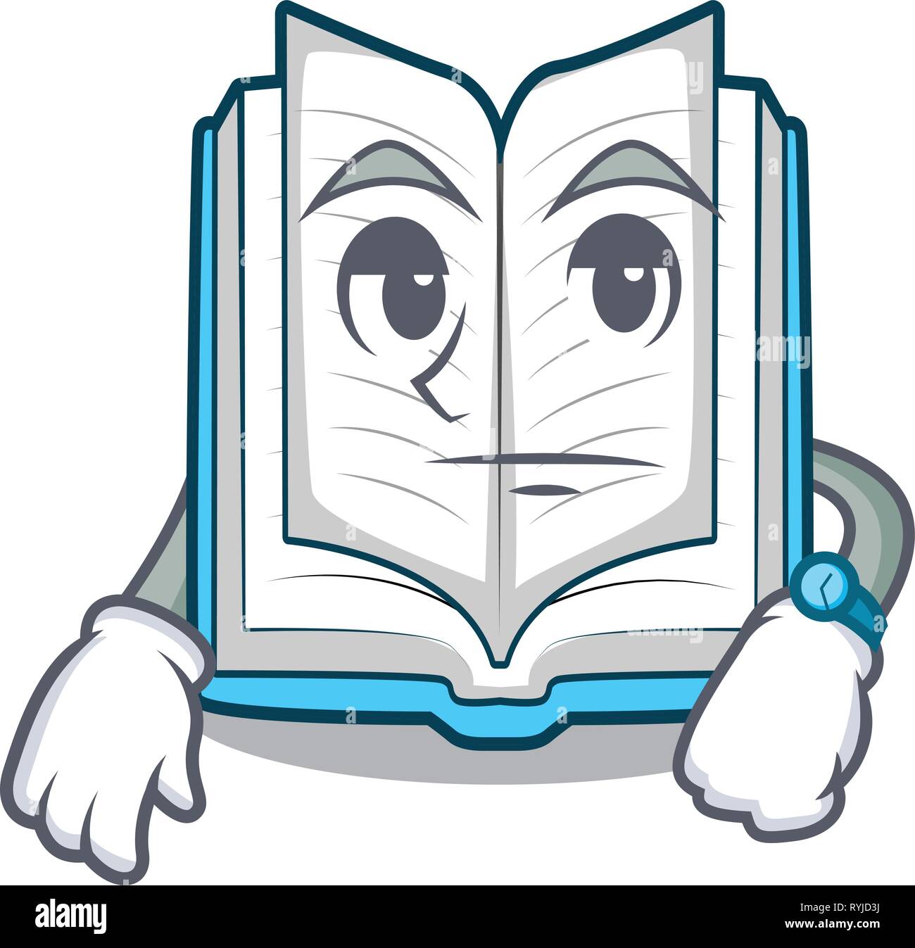 Waiting opened book in the cartoon box Stock Vector Image & Art - Alamy