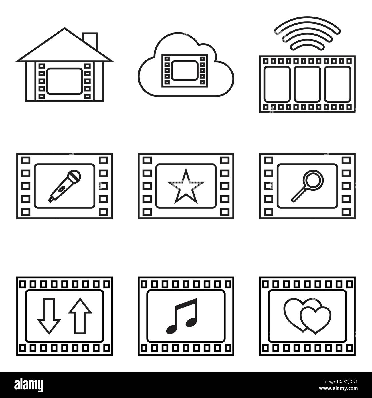 Film frame vector vectors hi-res stock photography and images - Alamy