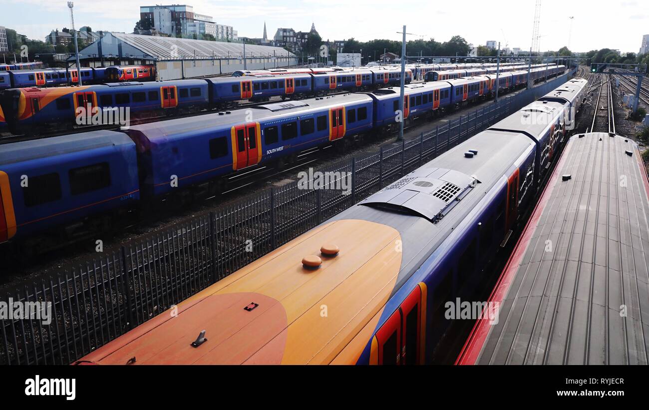 Clapham Junction train station, London Stock Photo - Alamy