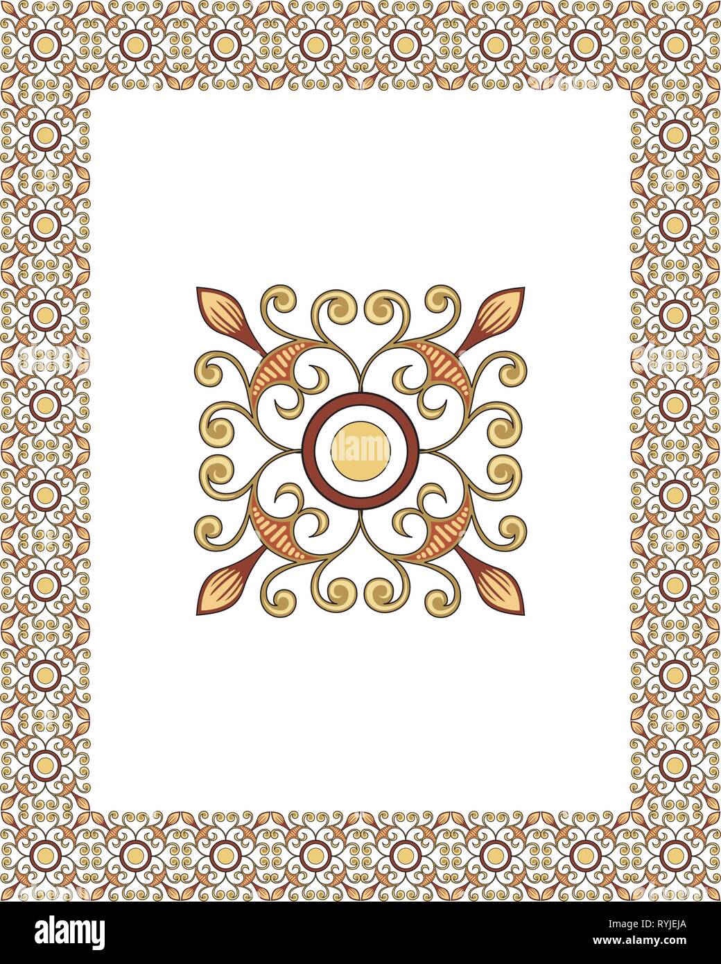 Mosaic details in old Stock Vector Images - Alamy