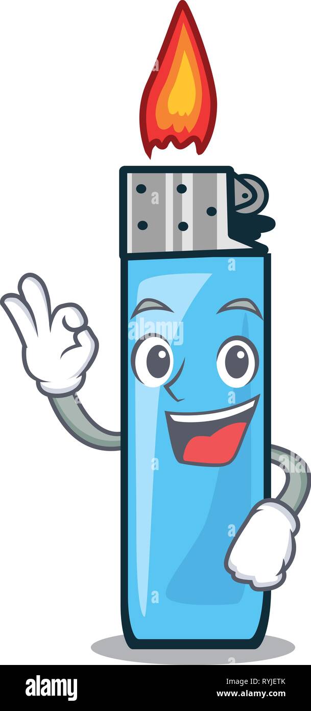 Okay plastic lighters isolated in the cartoon Stock Vector Image & Art ...