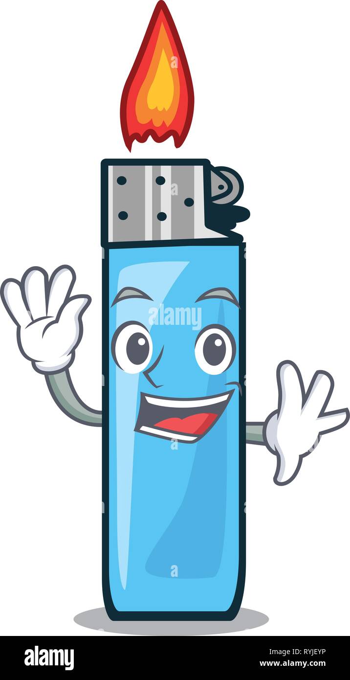 Waving plastic lighters isolated in the cartoon Stock Vector Image ...