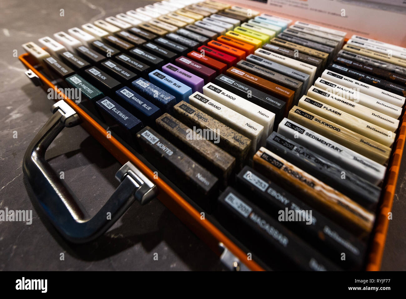 Small color sample boards. toned image for design - Colorful sets with ...