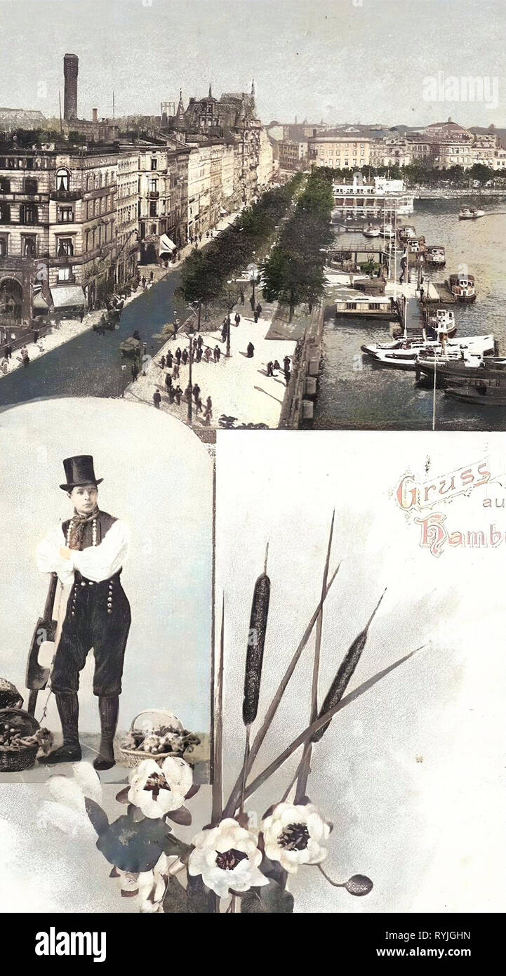 1898 postcards of hamburg hi-res stock photography and images - Alamy