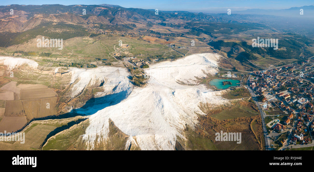 Aerial view hierapolis ancient ruins hi-res stock photography and ...