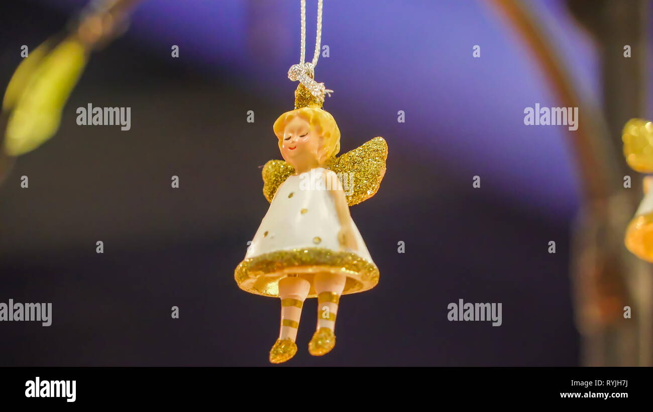 Hanging angel statue hi-res stock photography and images - Alamy