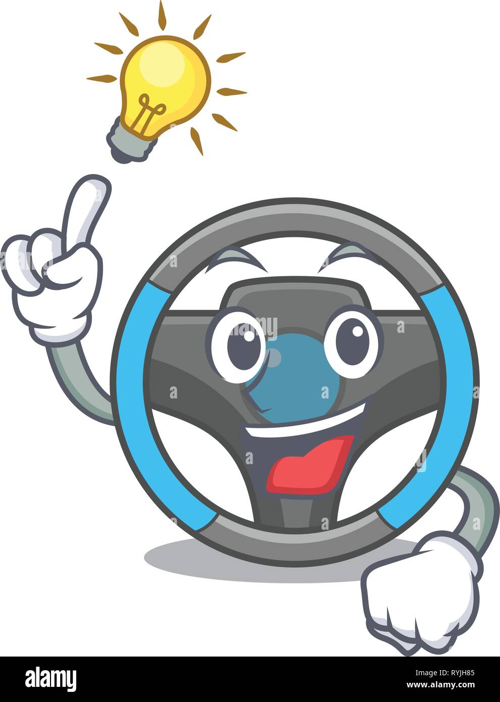 Have an idea miniature steering wheel in cartoon shape Stock Vector ...