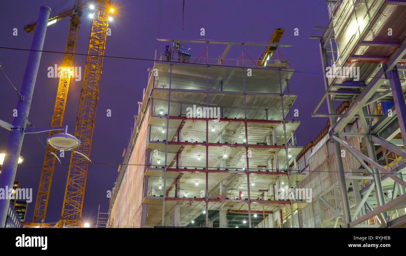Lights on inside building hi-res stock photography and images - Alamy