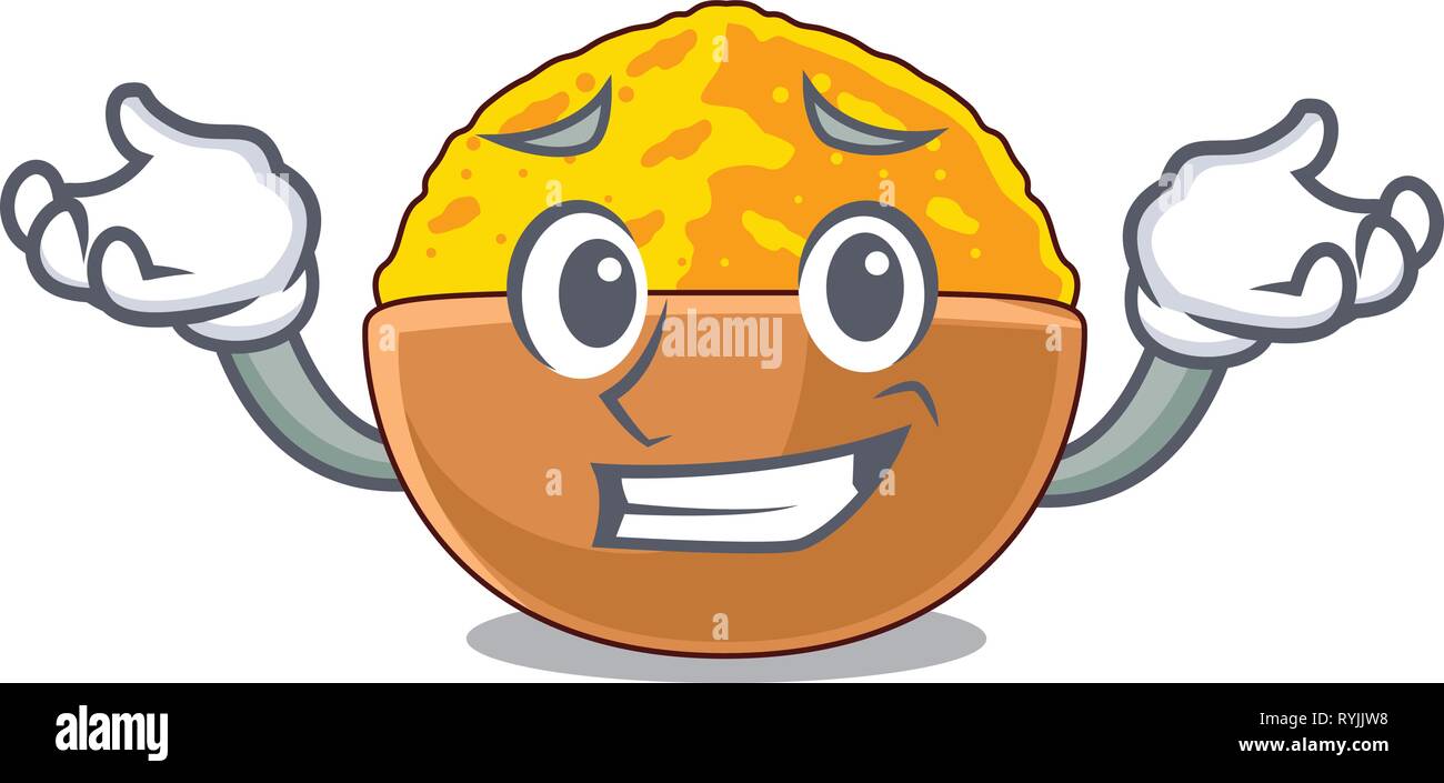 Grinning turmeric powder in the character bowl Stock Vector Image & Art ...