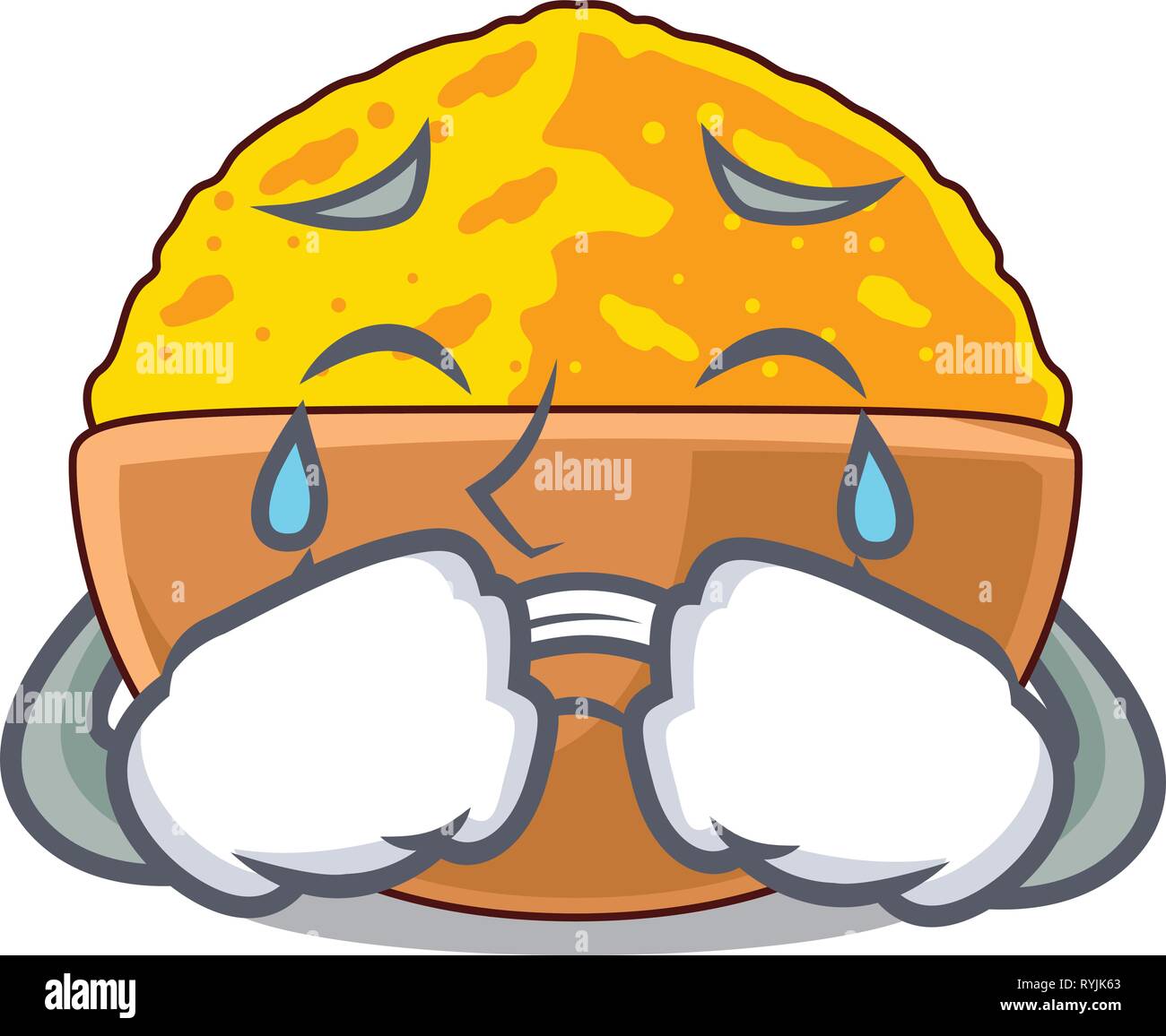 Crying turmeric powder in the character shape Stock Vector Image & Art ...