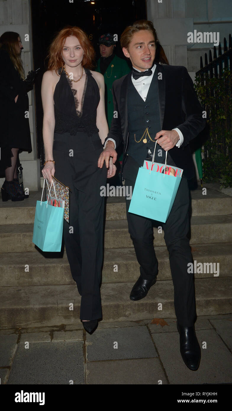 Celebrities attend BAFTAs Vogue After Party at Annabels in London ...