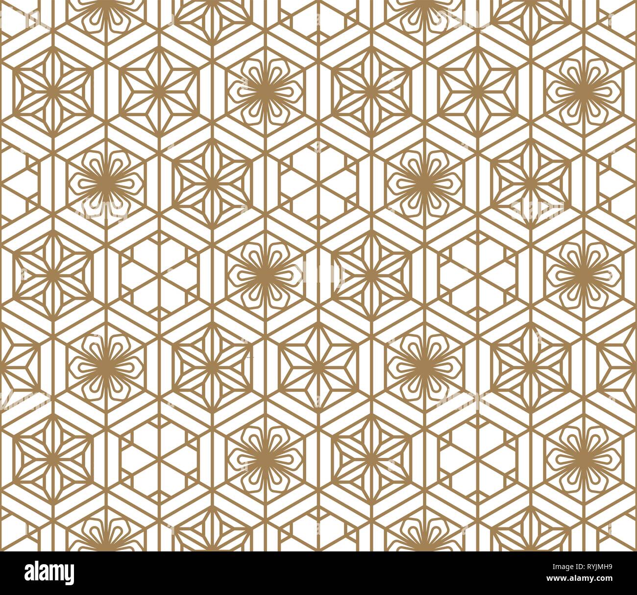 Japanese seamless pattern in style Kumiko.For template,fabric,shoji ...