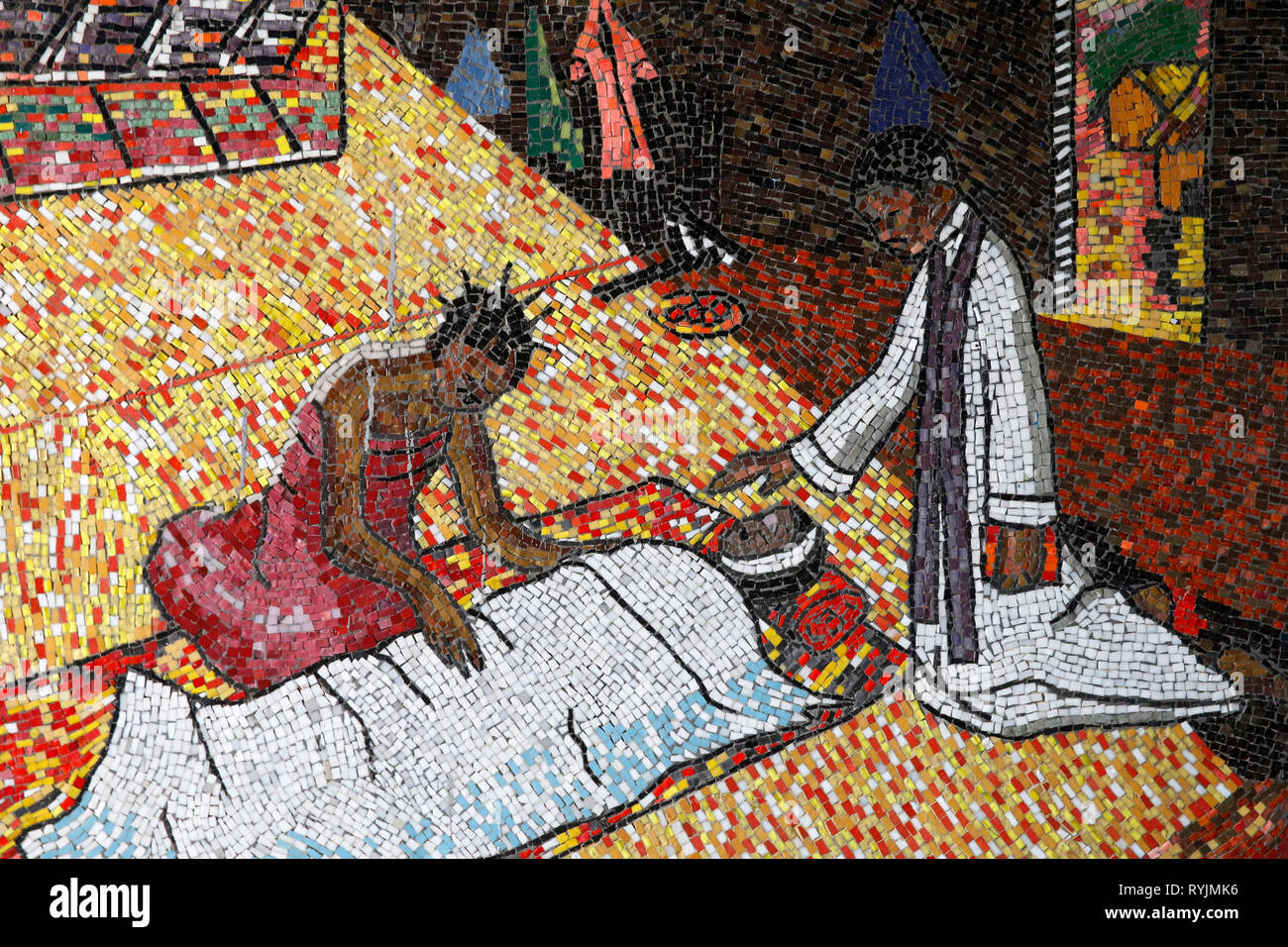 Priest anointing sick hi-res stock photography and images - Alamy