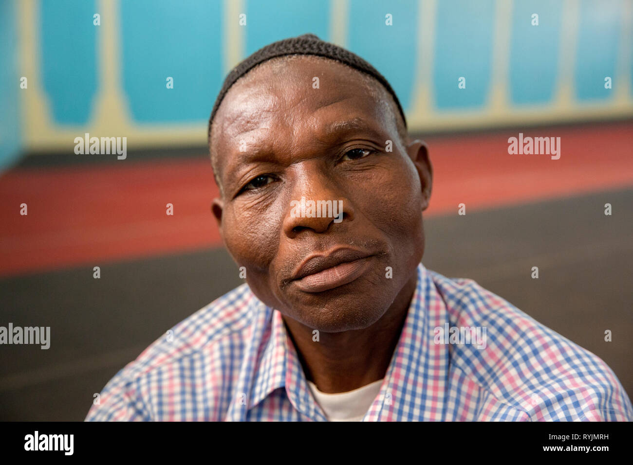 African muslim in an Abidjan mosque, Ivory Coast Stock Photo - Alamy