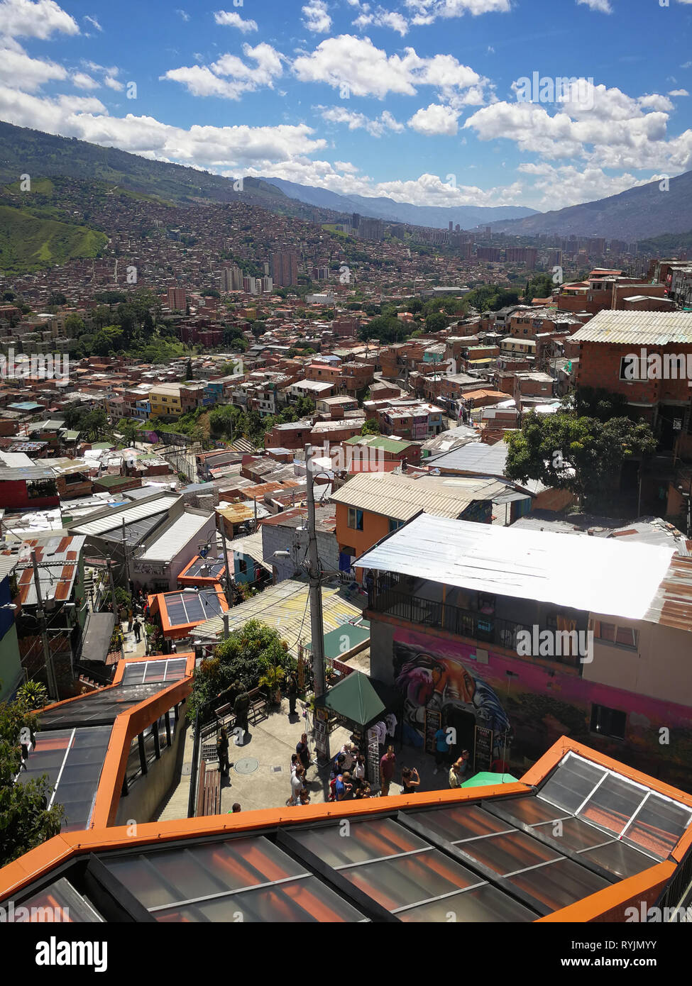 View over comuna 13 hi-res stock photography and images - Alamy
