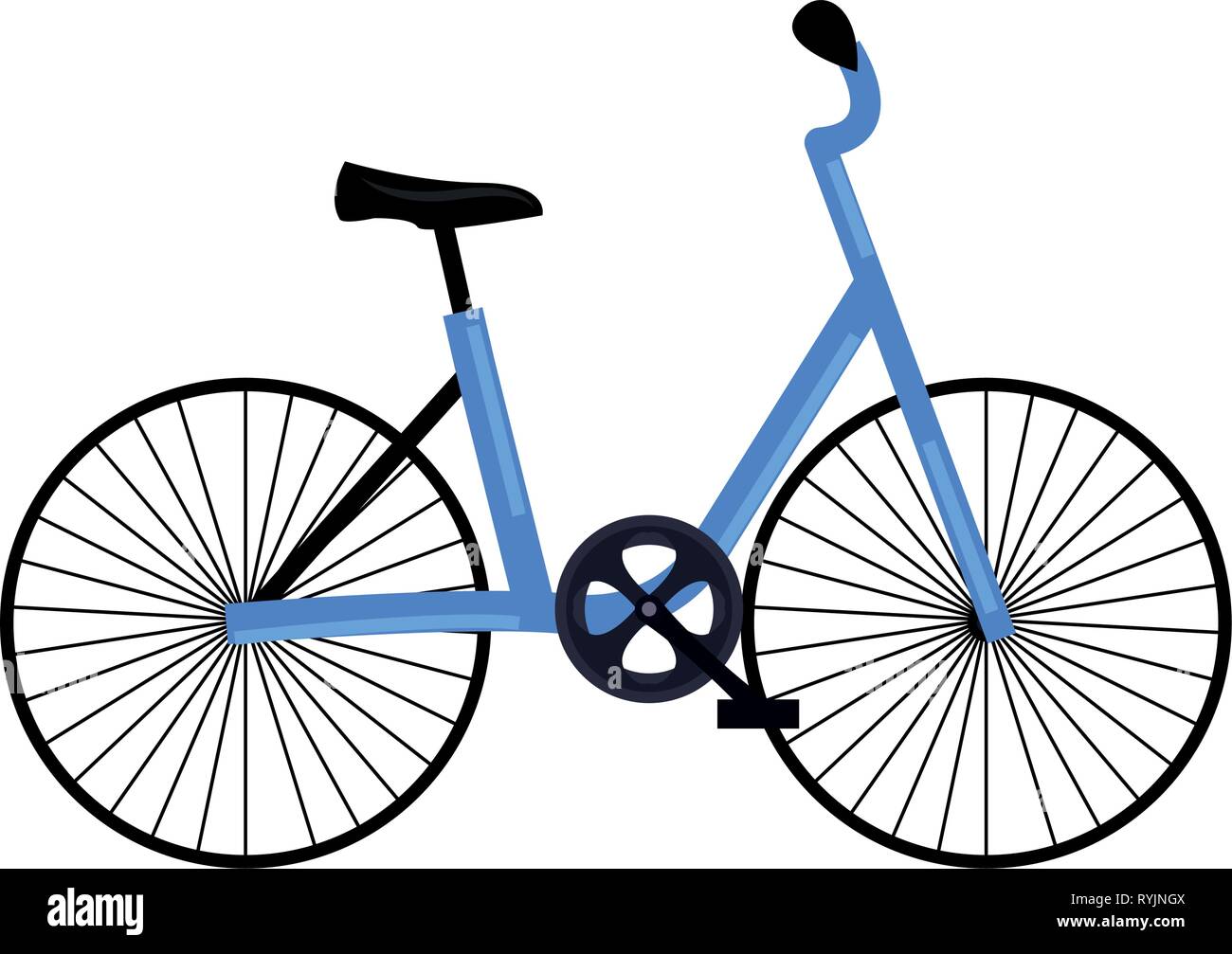 bicycle object icon on white background vector illustration Stock ...