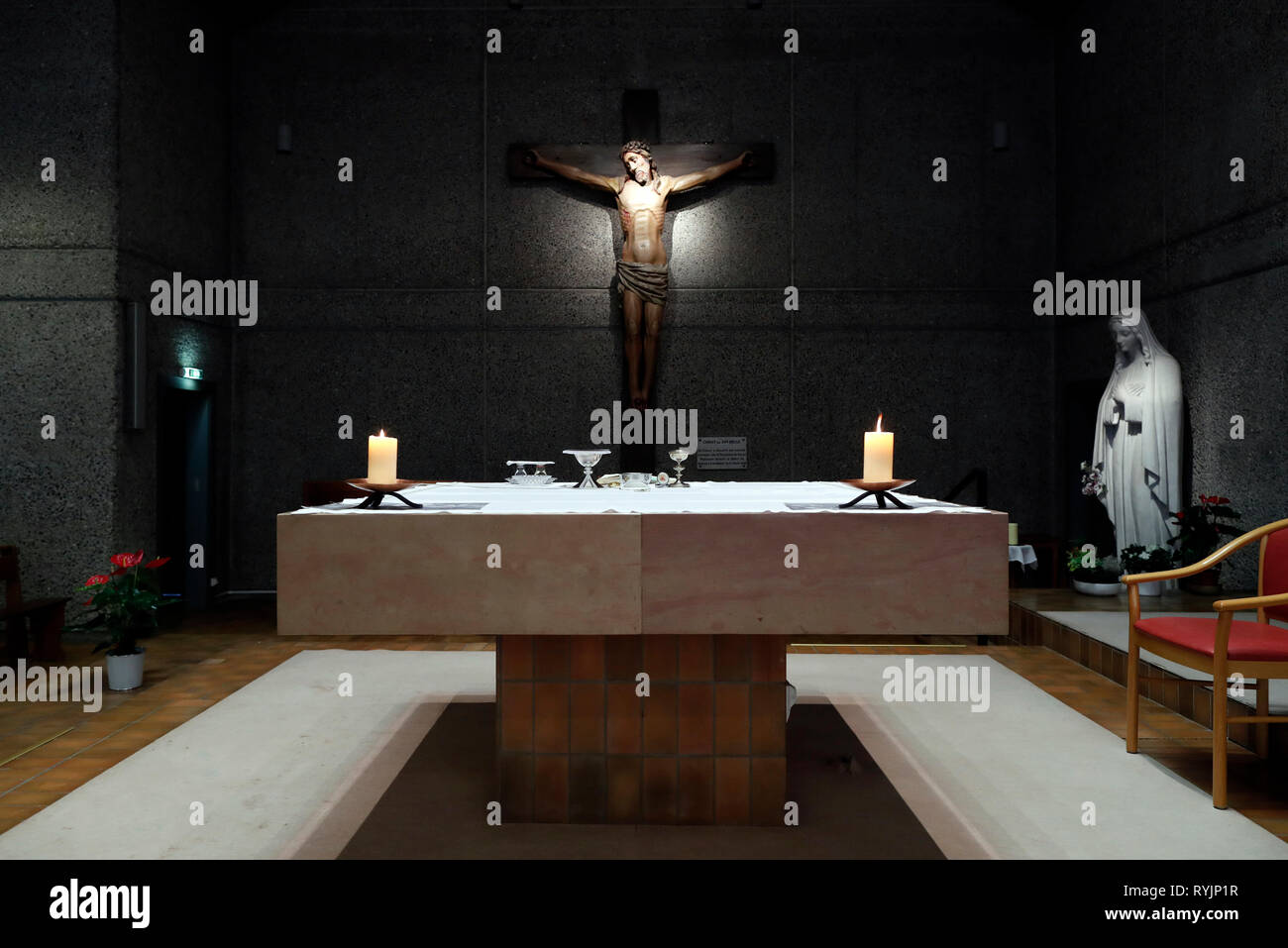 The Visitation Monastery. Roman catholic mass. Marclaz. France Stock ...