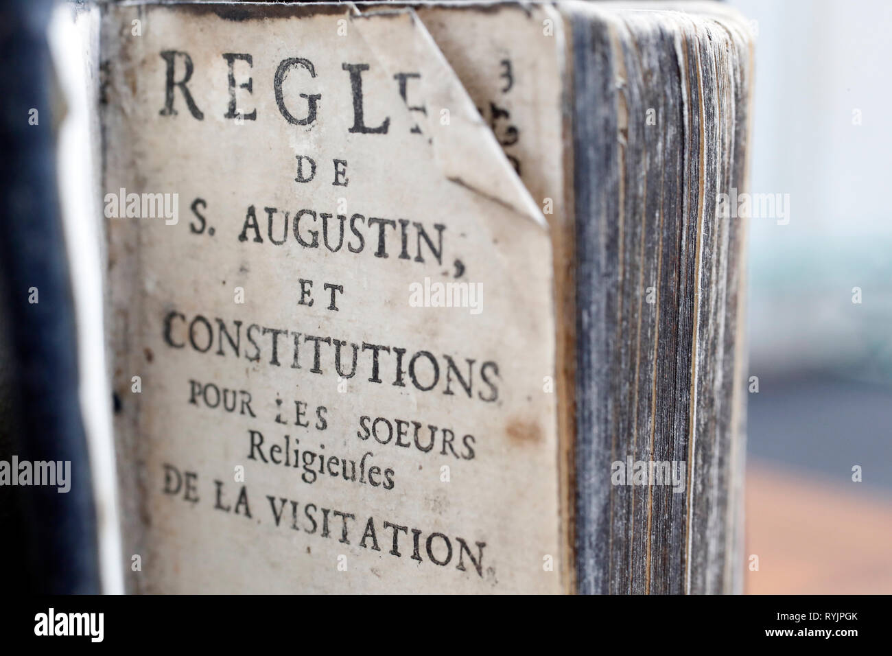 Monastic rules. The Rule of St. Augustine. France Stock Photo - Alamy
