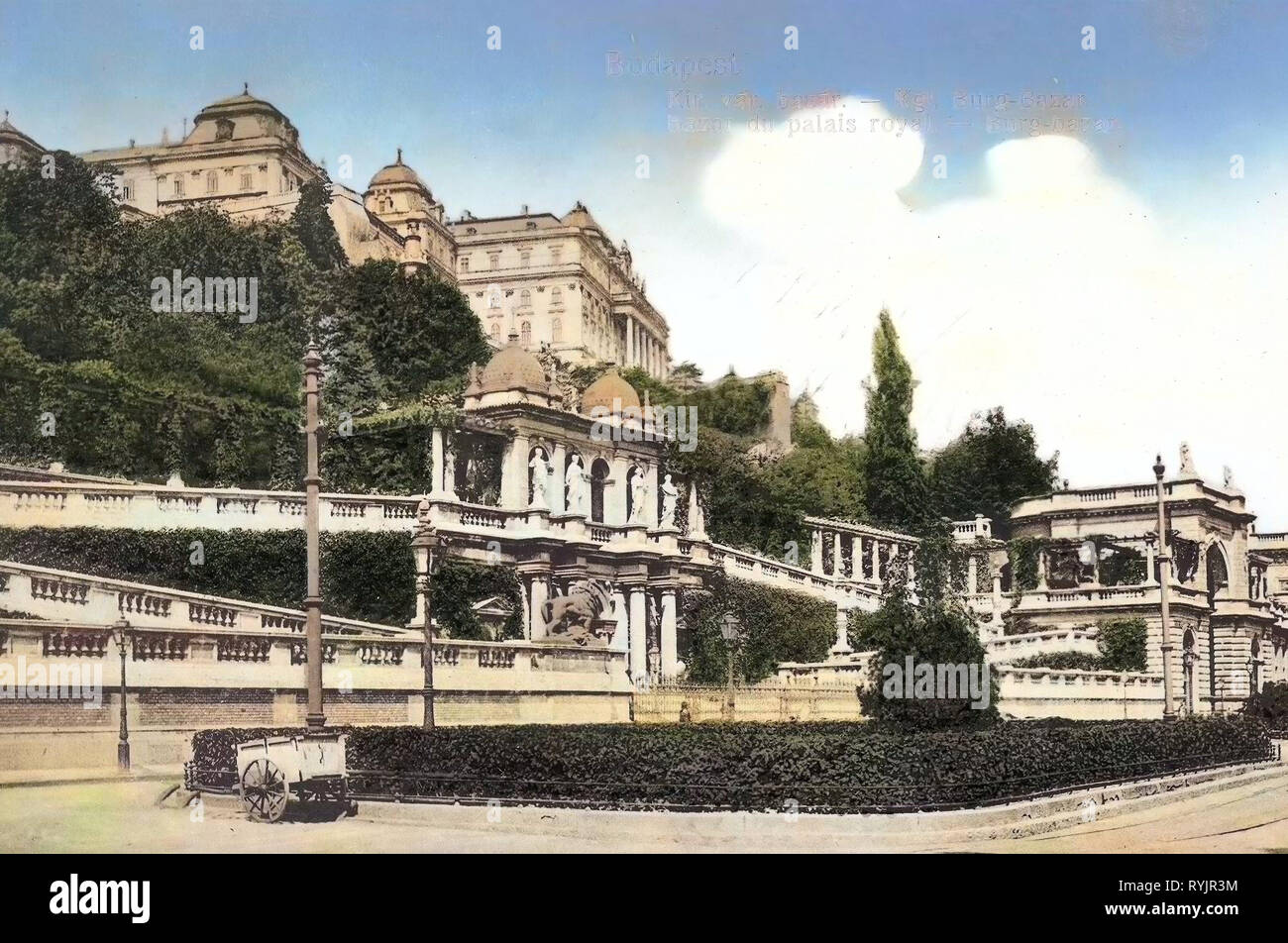 Castle Bazaar, Historical images of Buda Castle, 1911, Budapest ...