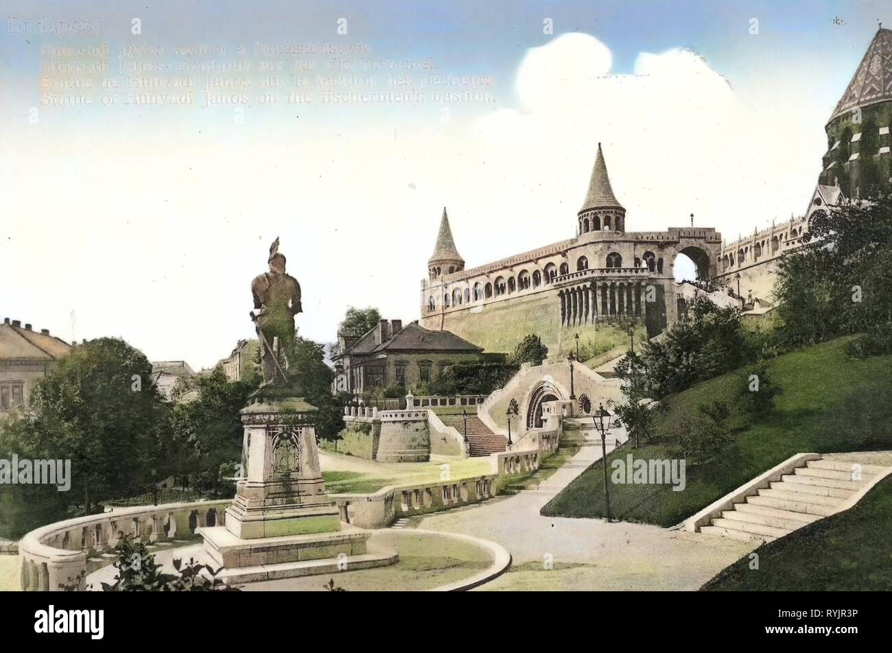 Fisherman's Bastion (historical images), Statue of John Hunyadi by ...