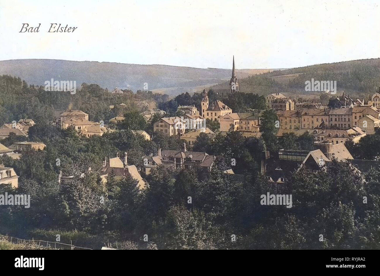 Views of Bad Elster, 1911, Vogtlandkreis, Bad Elster, Germany Stock ...