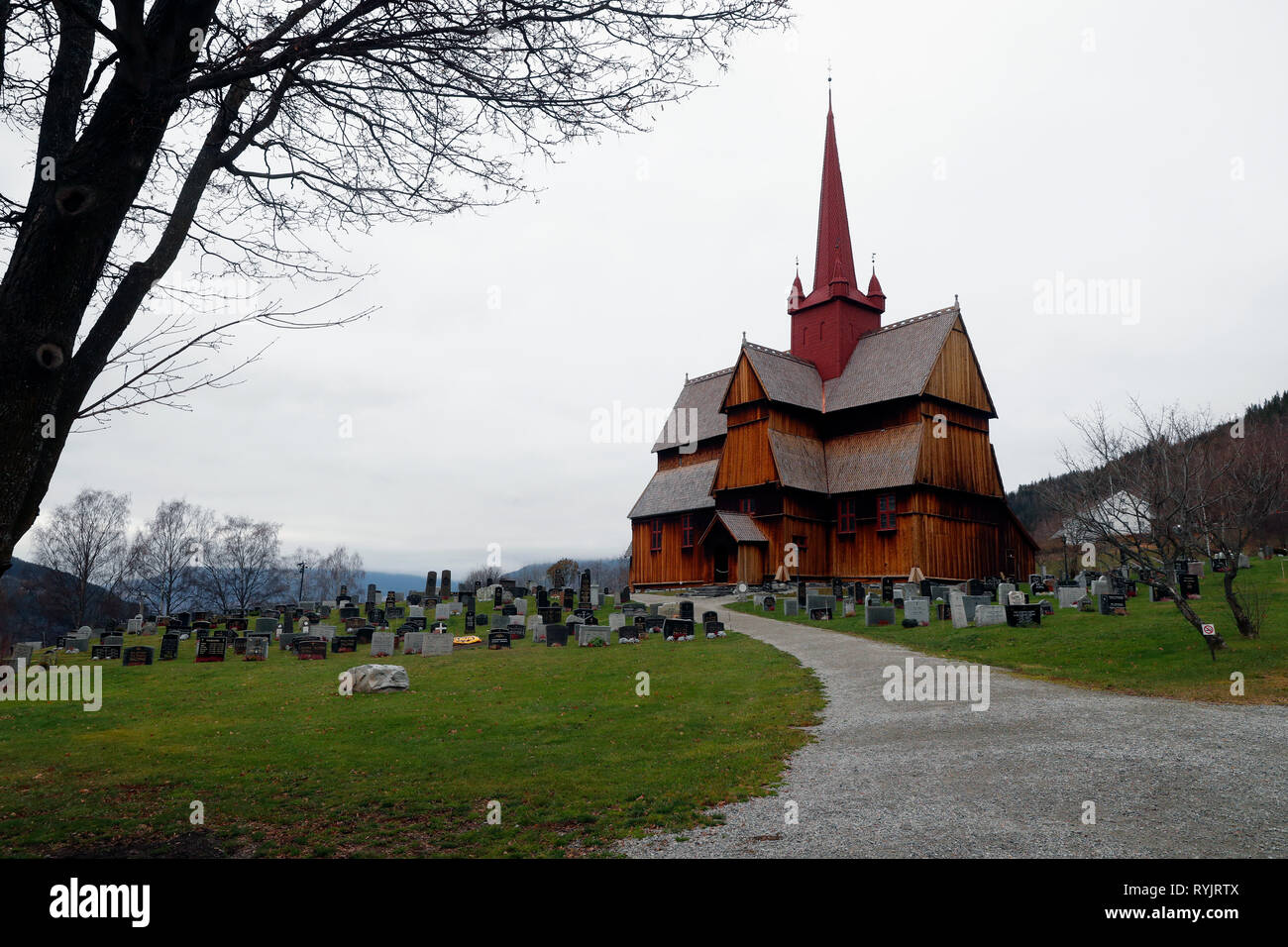 Ringebu stave church. Norway Stock Photo - Alamy