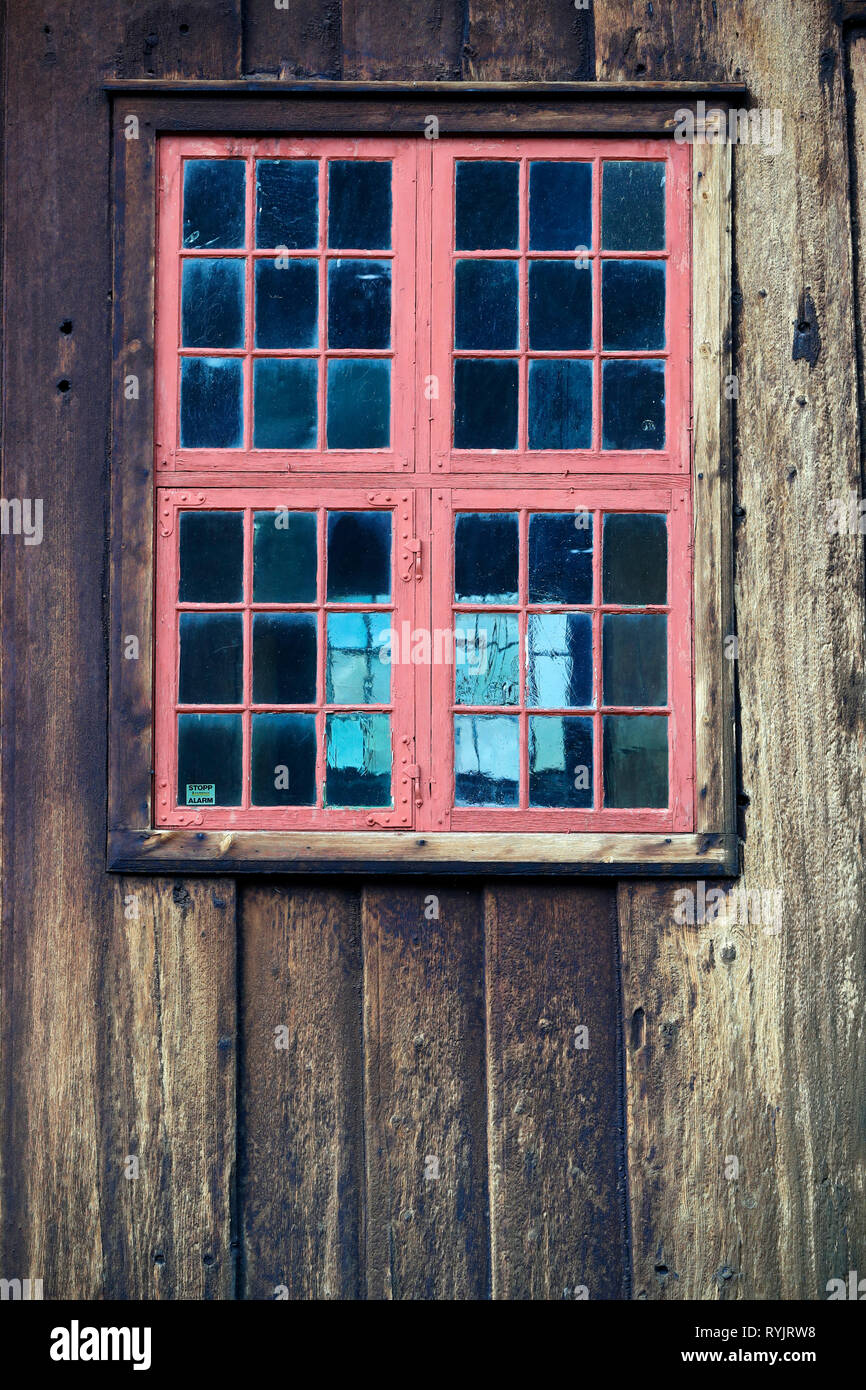 Lom stave church. Window. Norway Stock Photo - Alamy