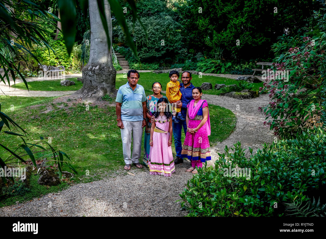 The George Harrison garden, Bhaktivedanta manor, Watford, U.K Stock ...