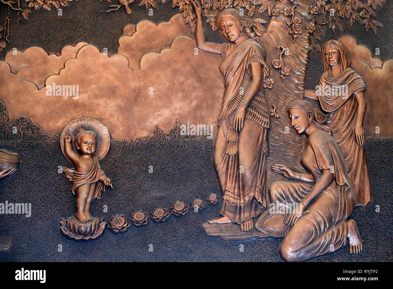 Linh Phong buddhist temple. Siddhartha Gautama, Buddha as a child. It ...