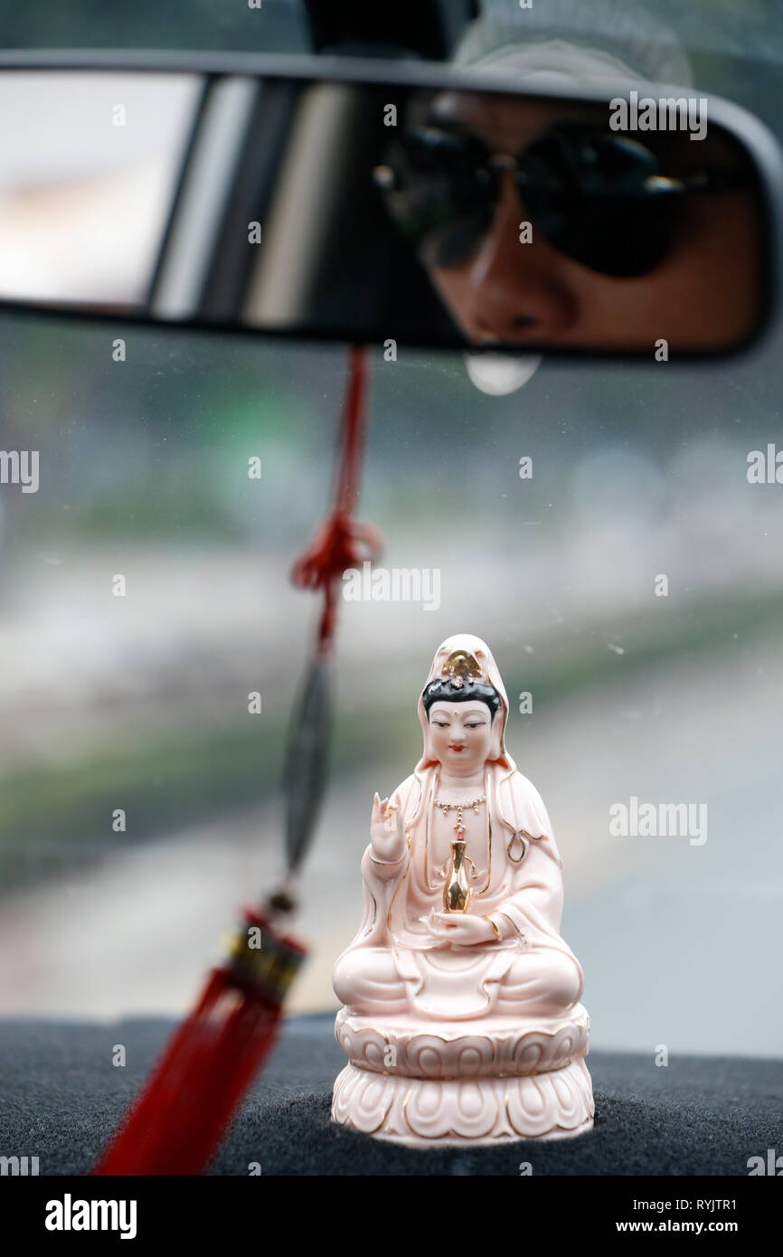 Quan Am, the Bodhisattva of compassion or goddess of Mercy. Statue ...