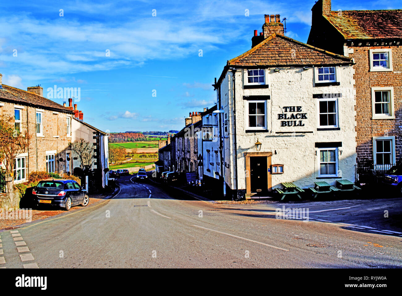 The Black Bull, Middleham, North Yorkshire, England Stock Photo - Alamy